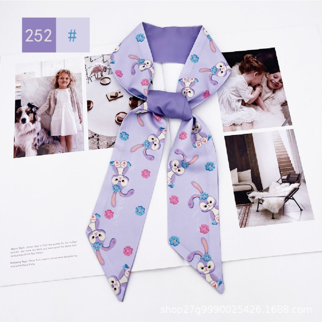 Twilly Scarf Bag KUROMI Cartoon Stella Loh Slik Handle protect Ribbon ...