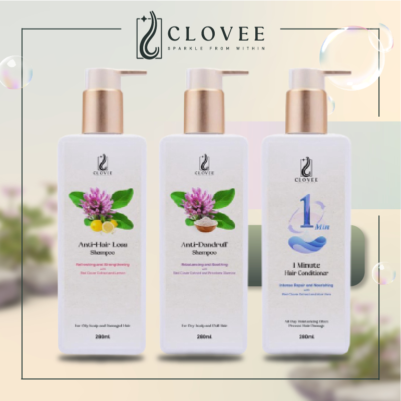 CLOVEE Natural Shampoo & Conditioner | Anti Hair Loss Shampoo | Anti ...