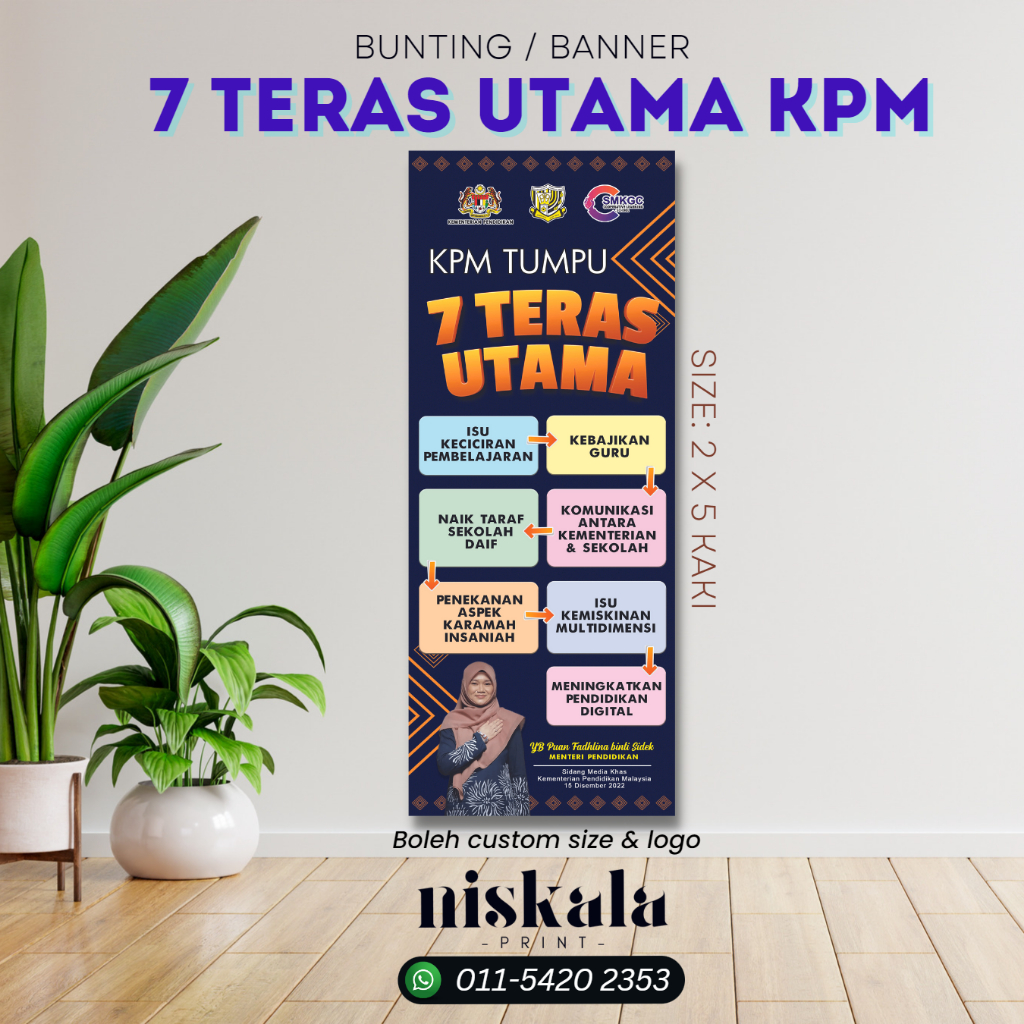 [ 7 TERAS UTAMA KPM ] BUNTING 7 TERAS UTAMA KPM | Shopee Malaysia