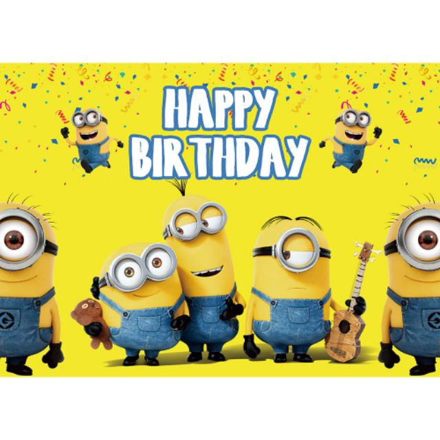 Minion Despicable me Minions backdrop background banner | Shopee Malaysia