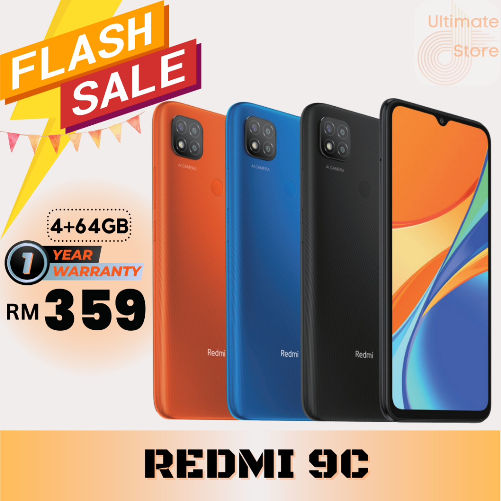 [READYSTOCK] XIAOMI REDMI 9C | 2GB+32GB | 3GB+64GB |4GB+128GB | ORI 1 YEAR WARRANTY XIAOMI M'SIA ...