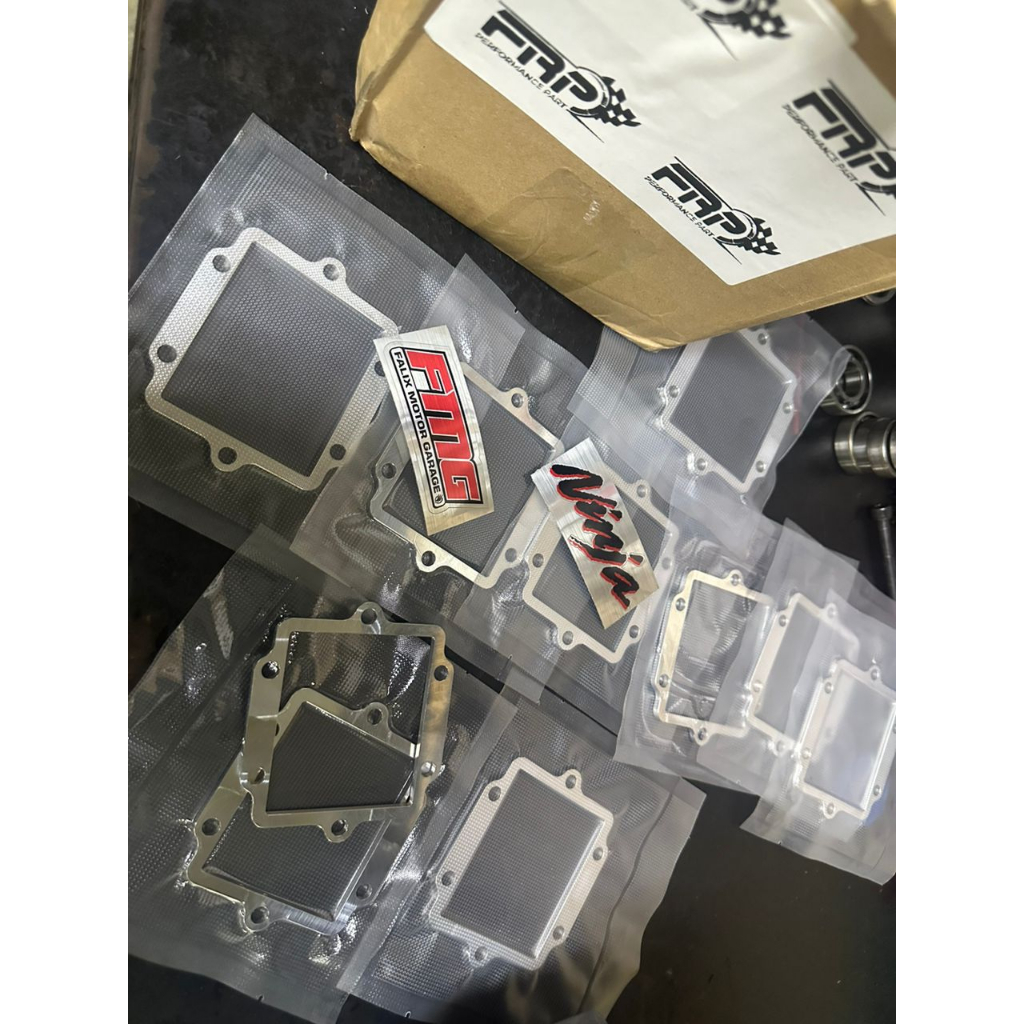 FMG SPACER CNC REED VALVE KAWASAKI RR150 / ZX150 / KRZ / KR READYSTOCK ...