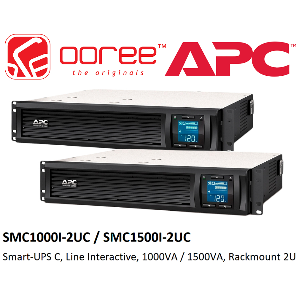 APC SMC1000I-2U / SMC1500I-2U / SMC1000I-2UC / SMC1500I-2UC SMART-UPS C 1000VA / 1500VA RACK ...