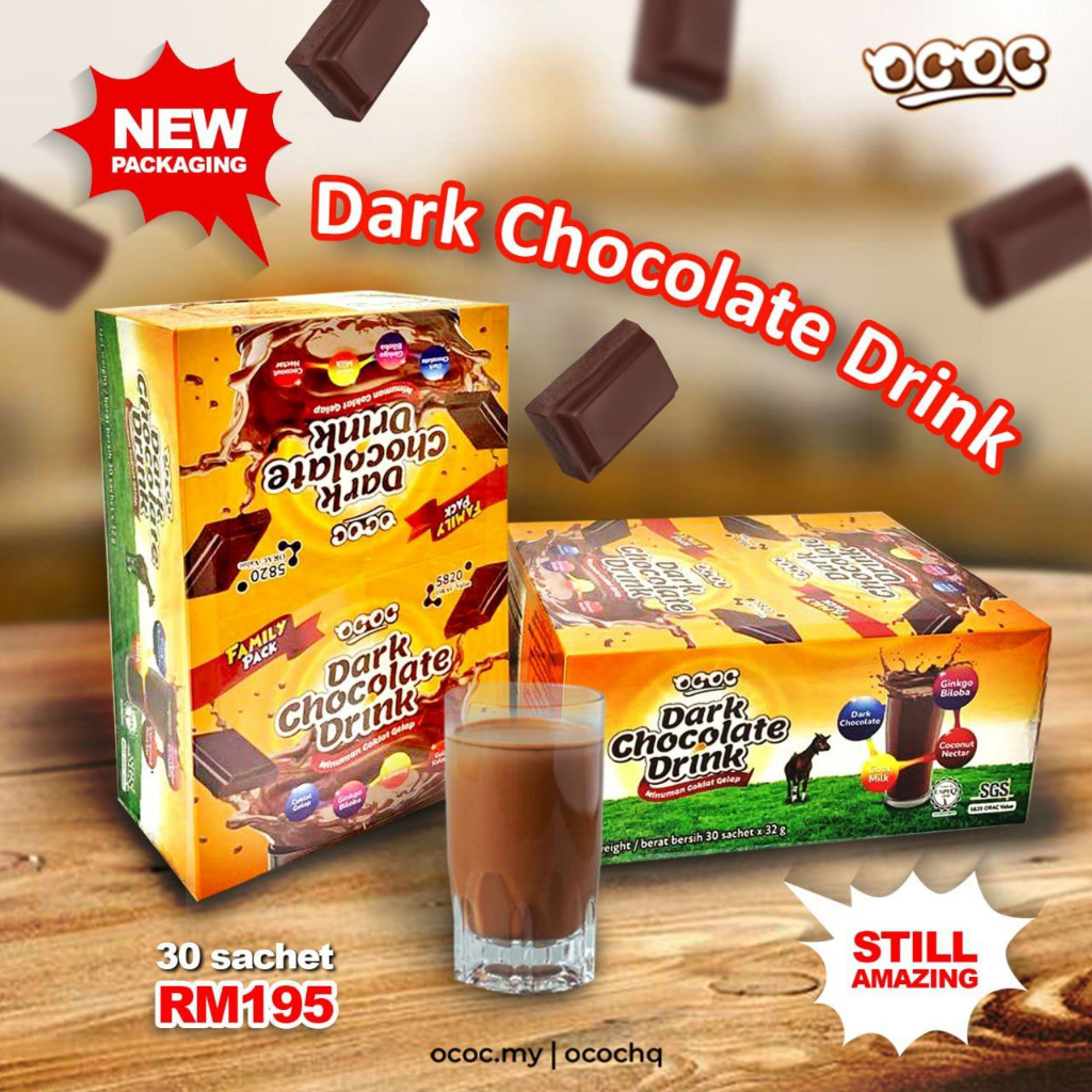 FAMILY PACK COCO - KOMBO MERAH ( MINUMAN DARK COKLAT SUSU KAMBING ) 30 ...