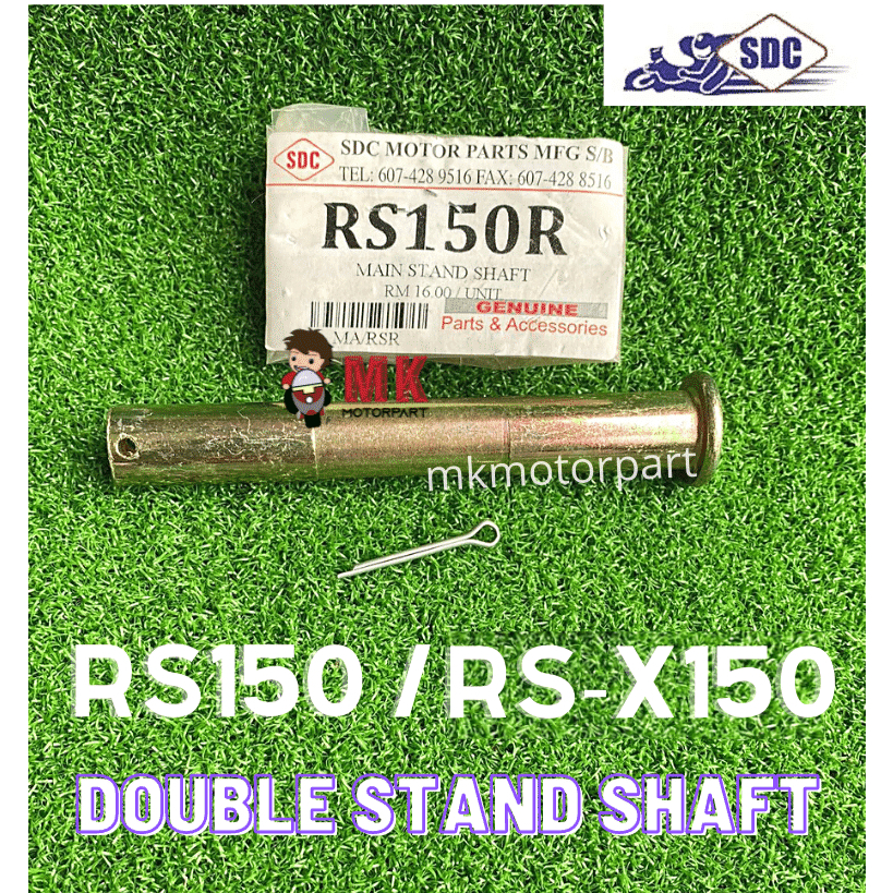 (Free Pin) SHAFT Main Stand Honda RS150 / RS150R / RSX Double Stand Sap ...