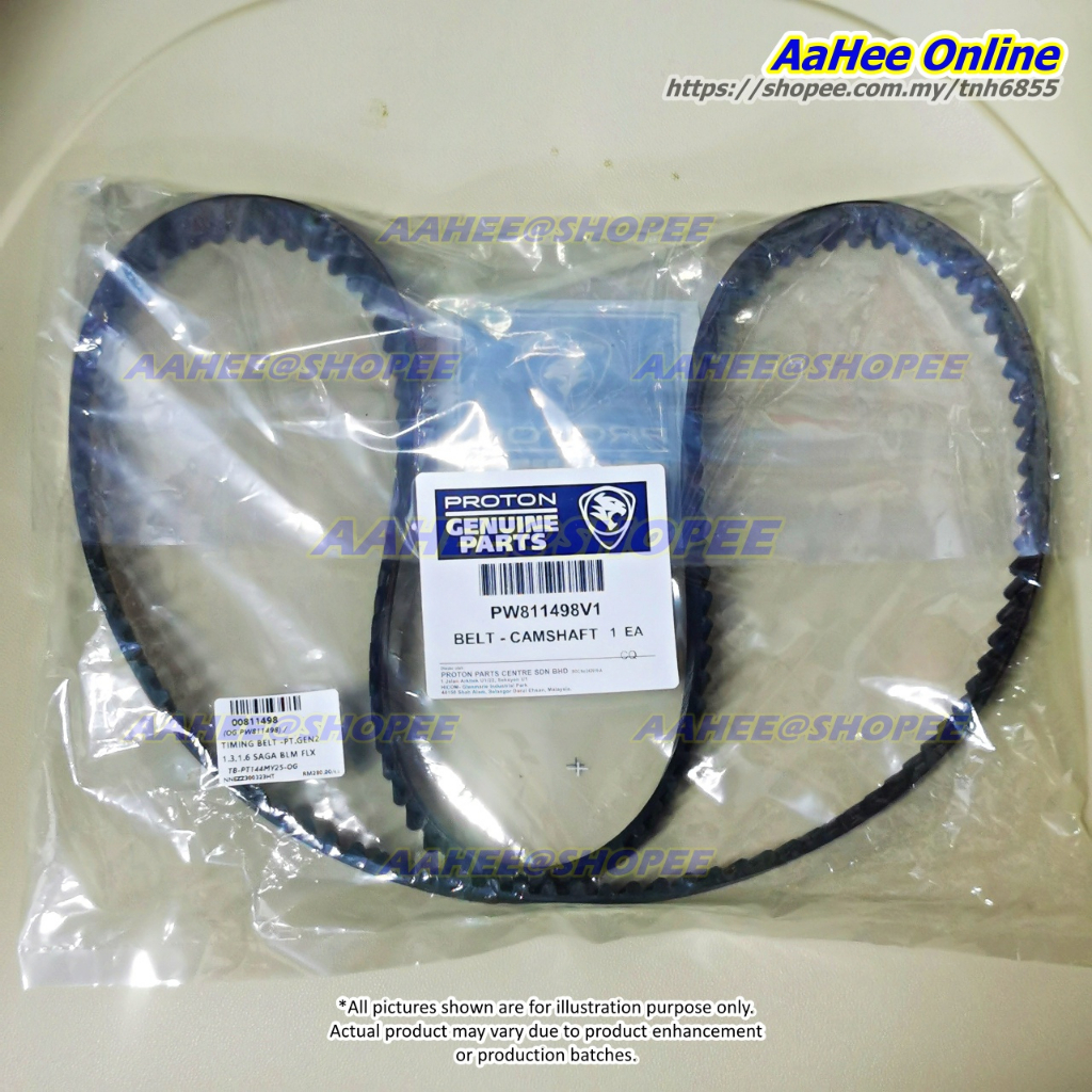 TIMING BELT ONLY PROTON GENUINE PARTS PW811498 144MY25 EXORA GEN2 ...