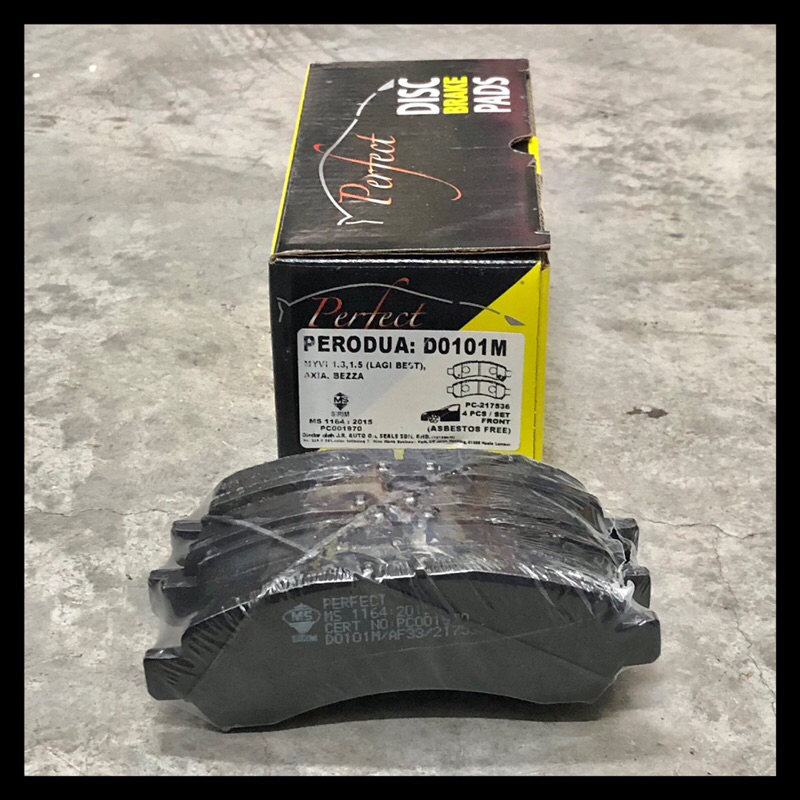 PERODUA AXIA BEZZA MYVI LAGI BEST FRONT DISC BRAKE PAD | Shopee Malaysia