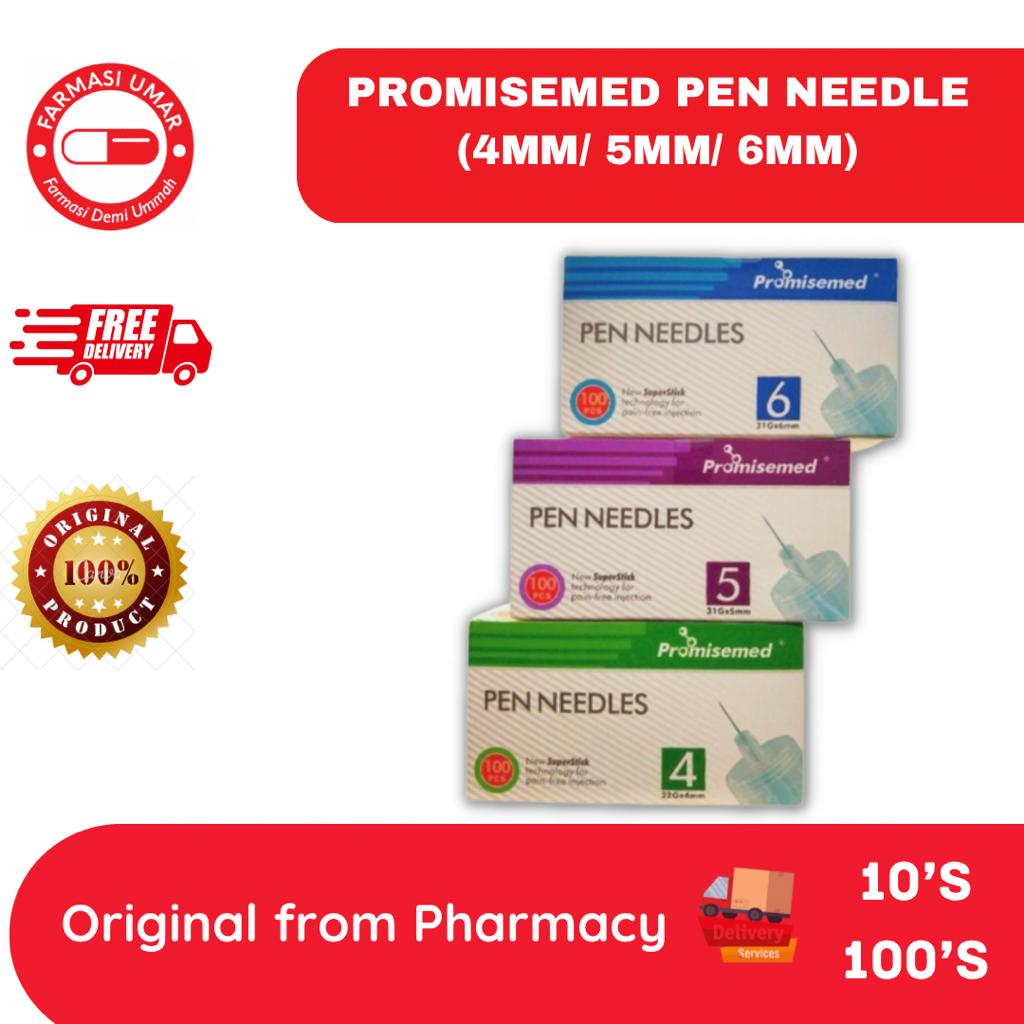 PROMISEMED INSULIN PEN NEEDLE 32G SIZE (4MM, 5MM, 6MM) | Shopee Malaysia