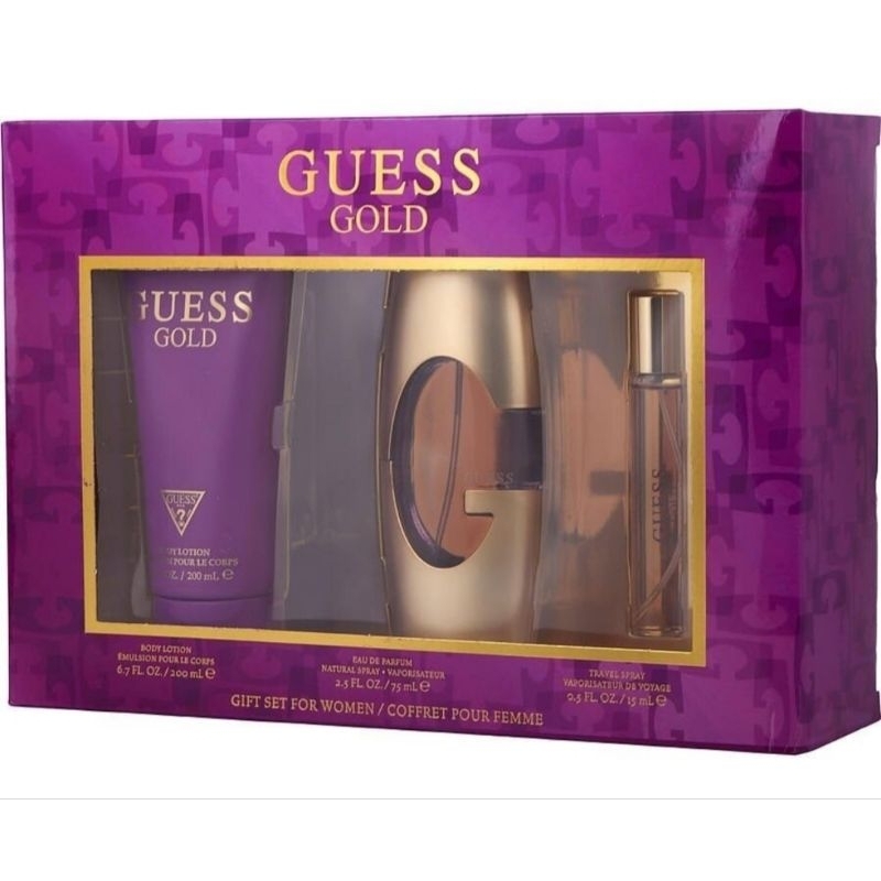 Guess Gold For Women 75ML EDP Gift Set (ORIGINAL 100%) | Shopee Malaysia