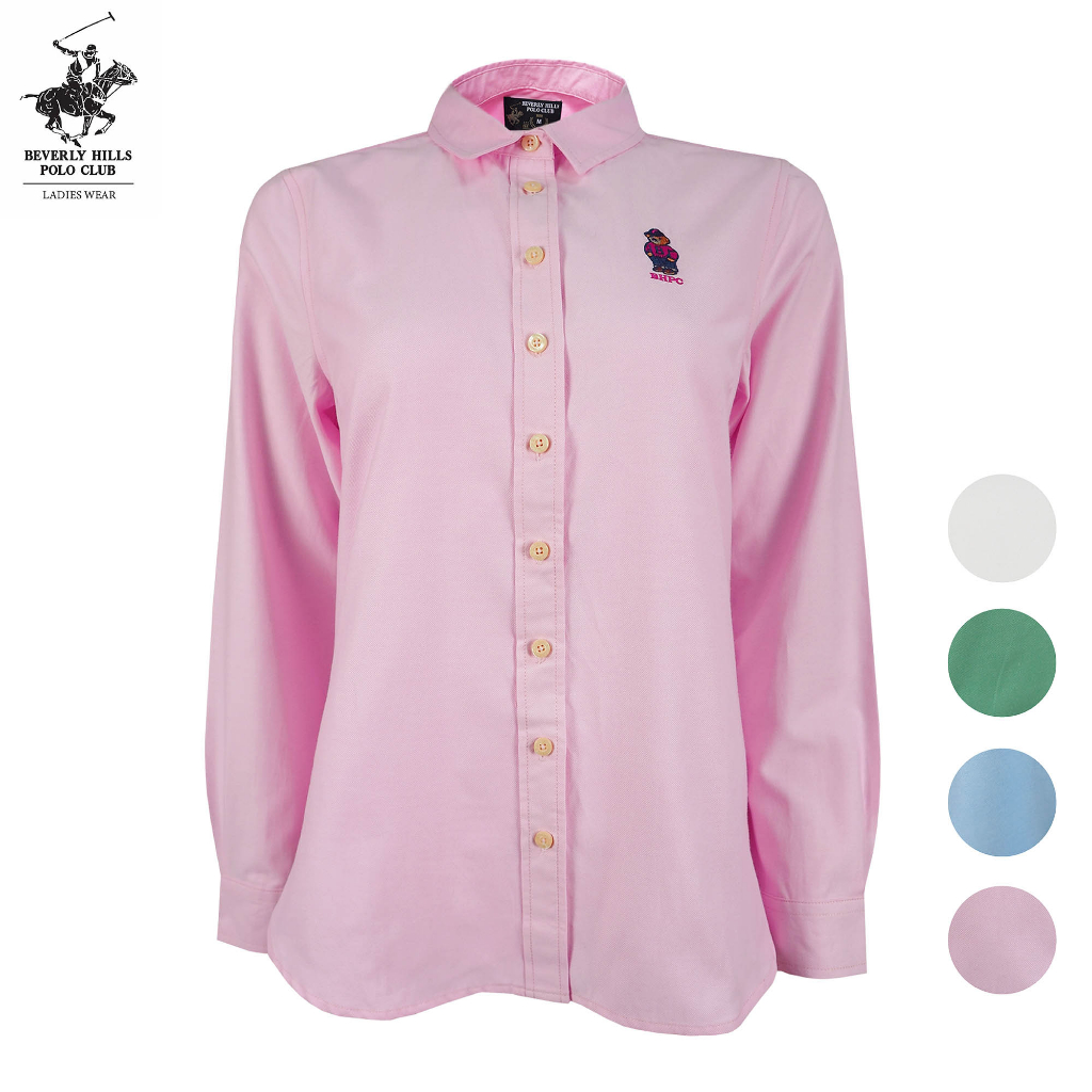 BHPC Women Polo Long Sleeve Woven Shirt | Shopee Malaysia