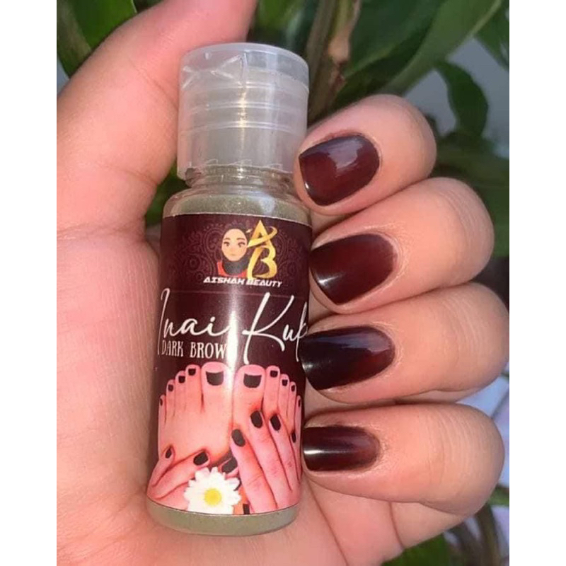 INAI DARK BROWN VIRAL TIKTOK / WARNA TAK LUNTUR HINGGA HABIS KUKU ...