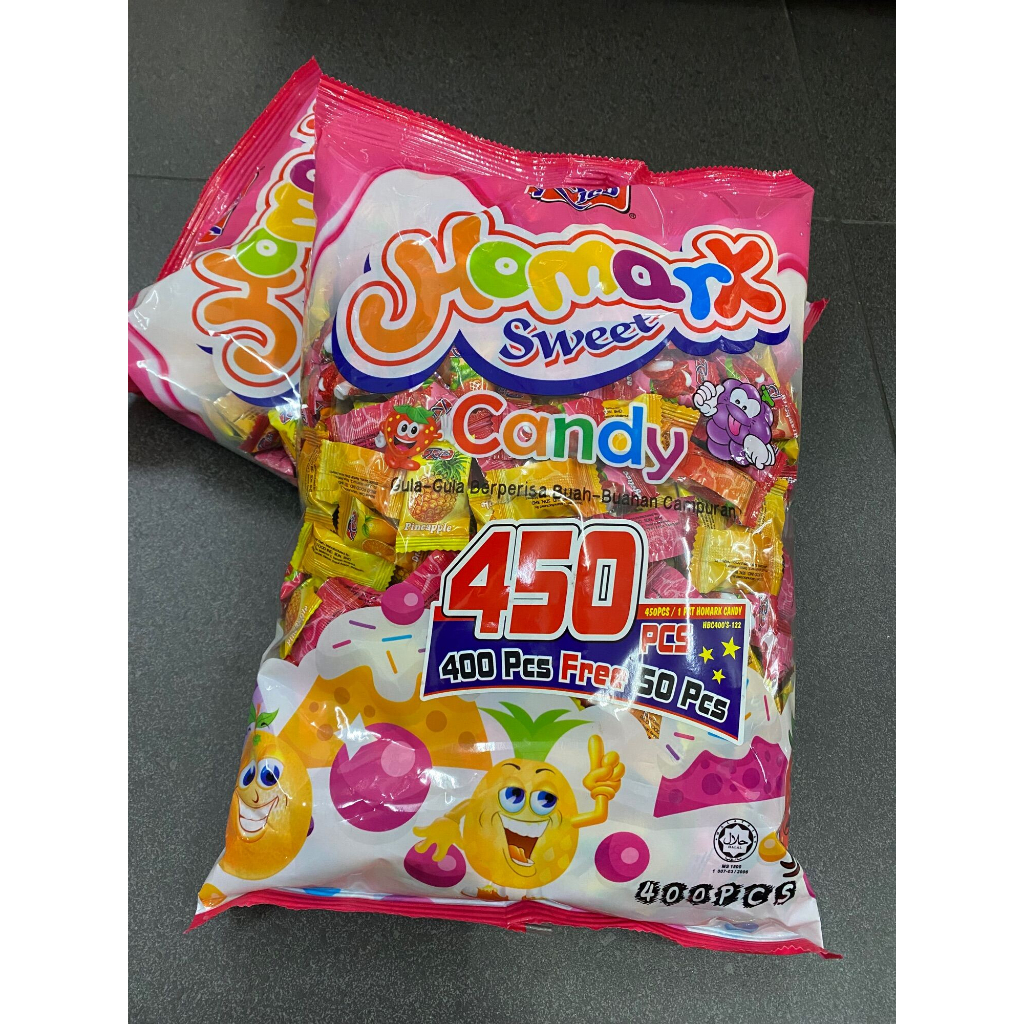 RICO HOMARK CANDY 400PCS (MIX FRUIT /BLUEBERRY/STRAWBERRY) | Shopee ...