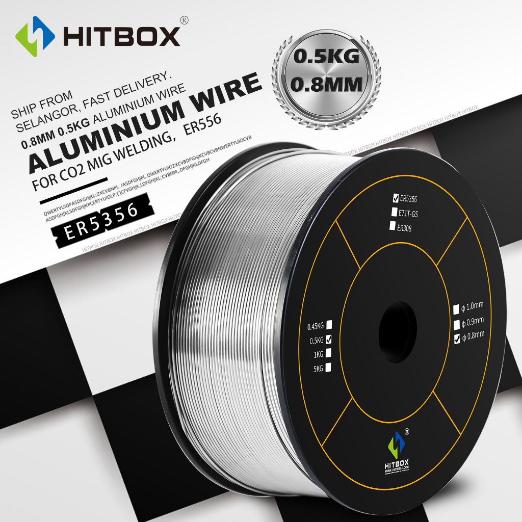 HITBOX Aluminium MIG Wire ER5356 0.8mm ( 0.5KG) #5356 #Aluminium #MIG ...