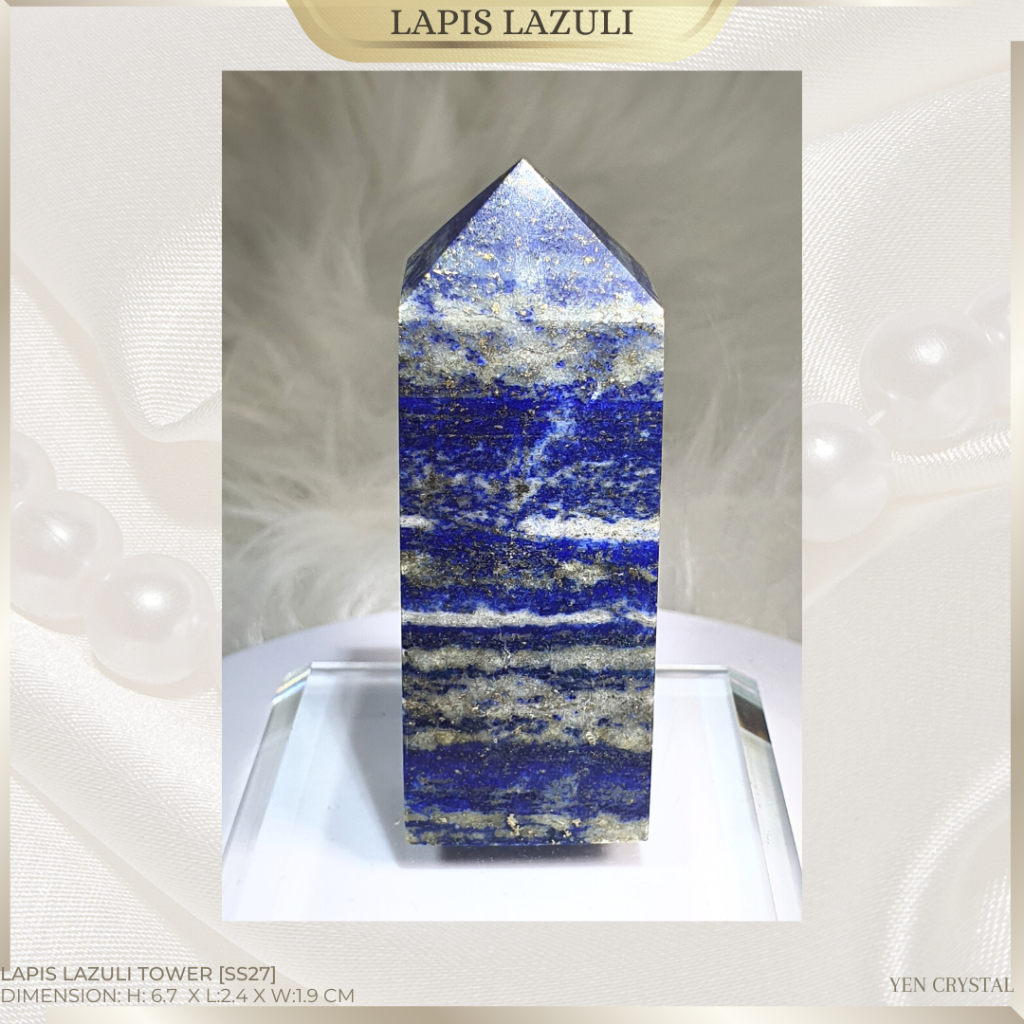 LAPIS LAZULI WITH PYRITE INCLUSION TOWER *NATURAL CRYSTAL*[SS27]MYANMAR ...
