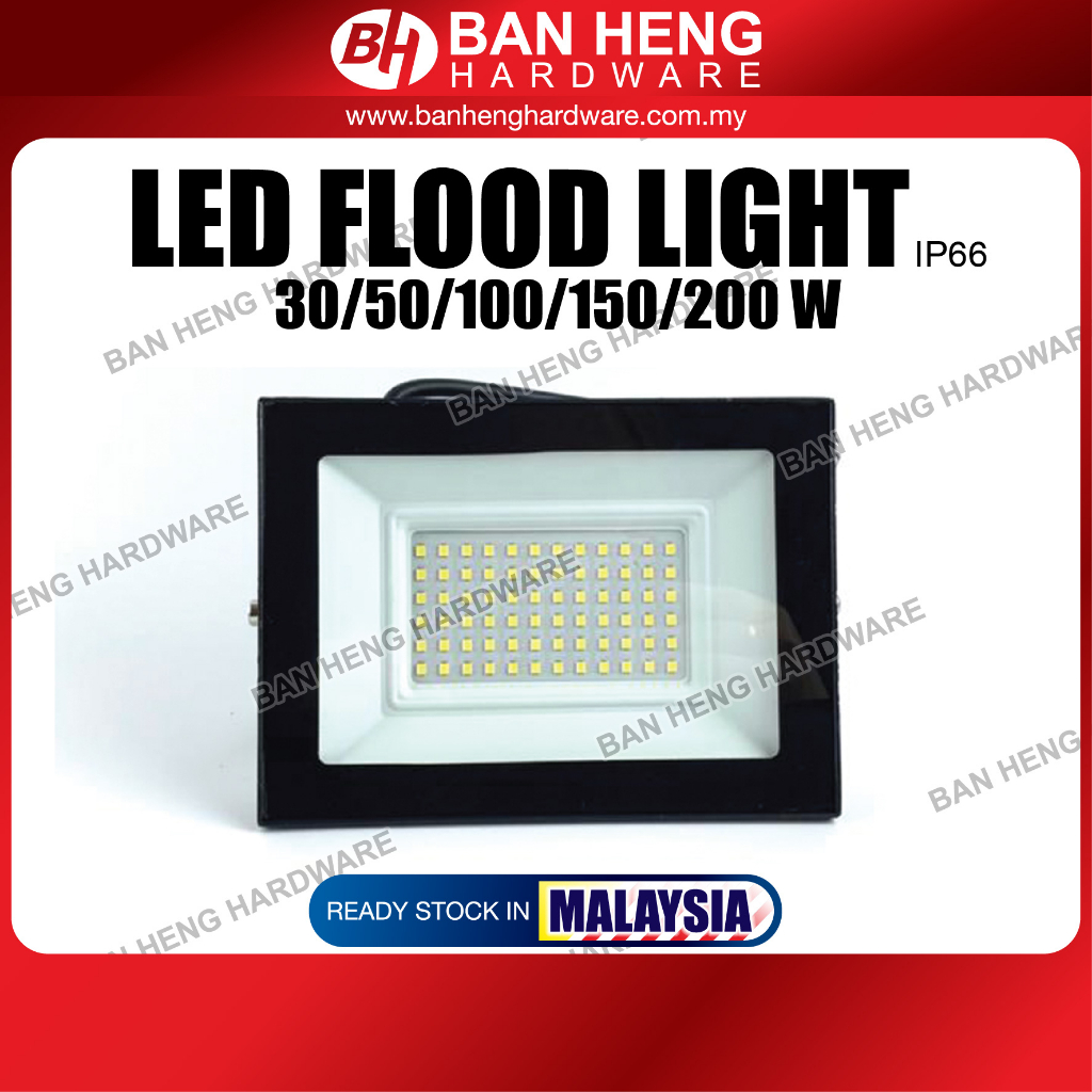 LED SPOTLIGHT 30W/50W/100W/150W/200W IP66 (DAY LIGHT) | Shopee Malaysia