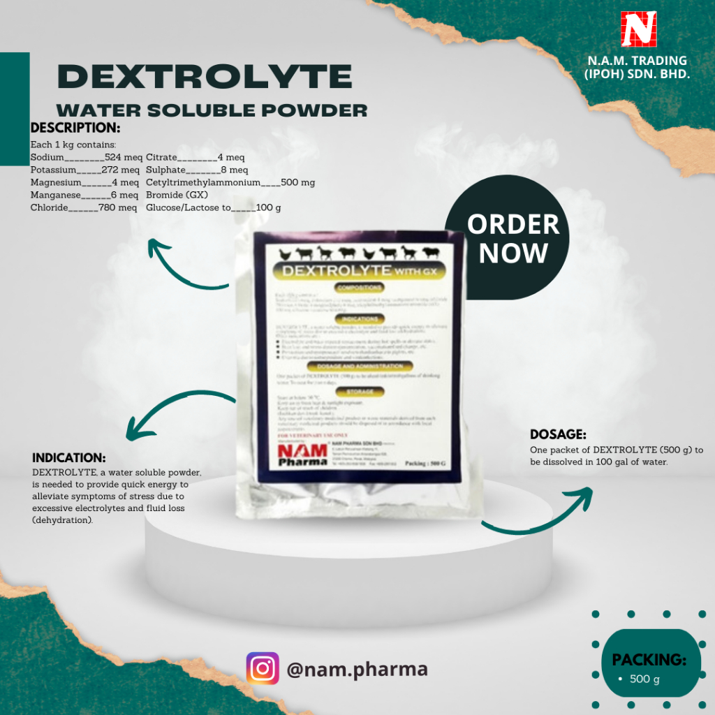 NAM Product Dextrolyte ~ best electrolytes with added sugar during ...