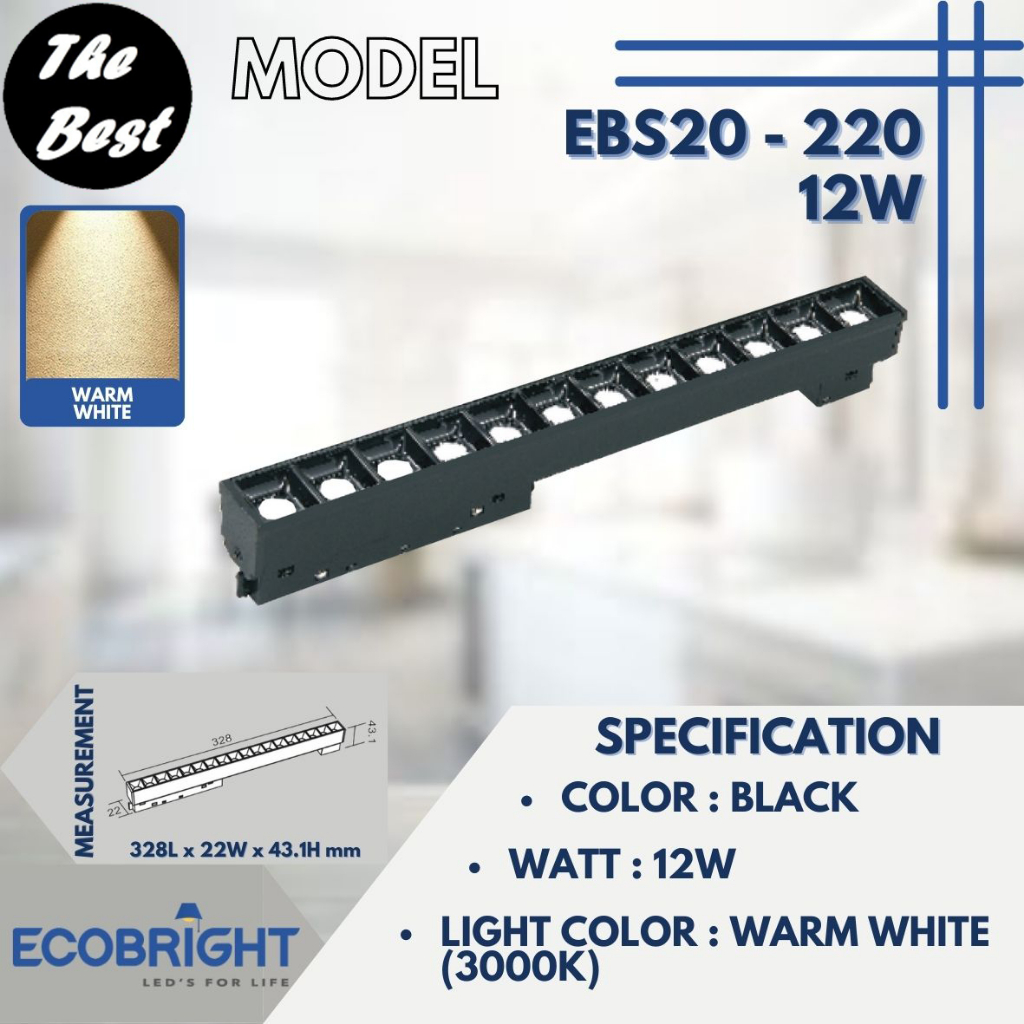 ECOBRIGHT MAGNETIC TRACK LIGHT PLATINUM SERIES 48V - MODERN CEILING ...