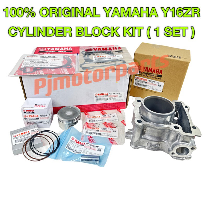 Y16ZR Y16 (100% ORIGINAL YAMAHA) (COMPLETE SET) (1 SET) CYLINDER BLOCK ...