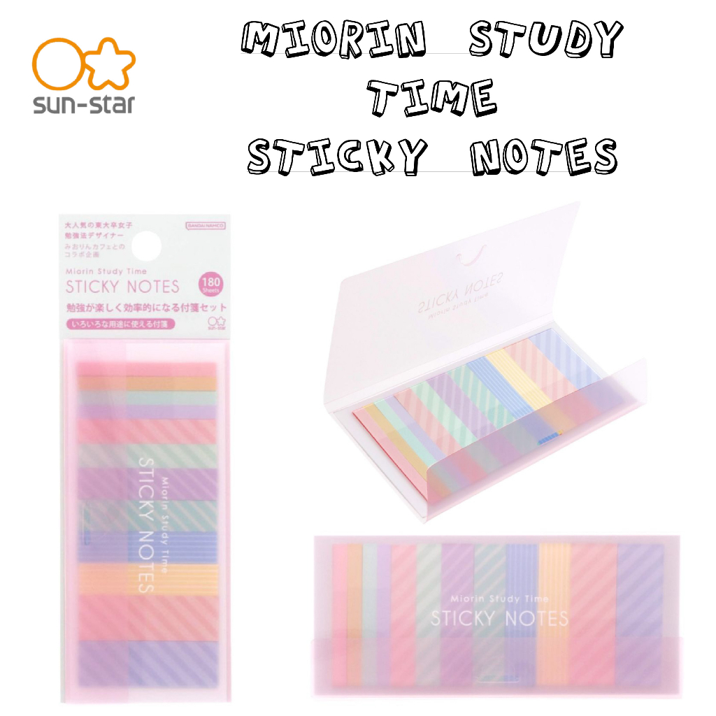Sun-Star Stationery Miorin Study Time Sticky Note (2022) | Shopee Malaysia