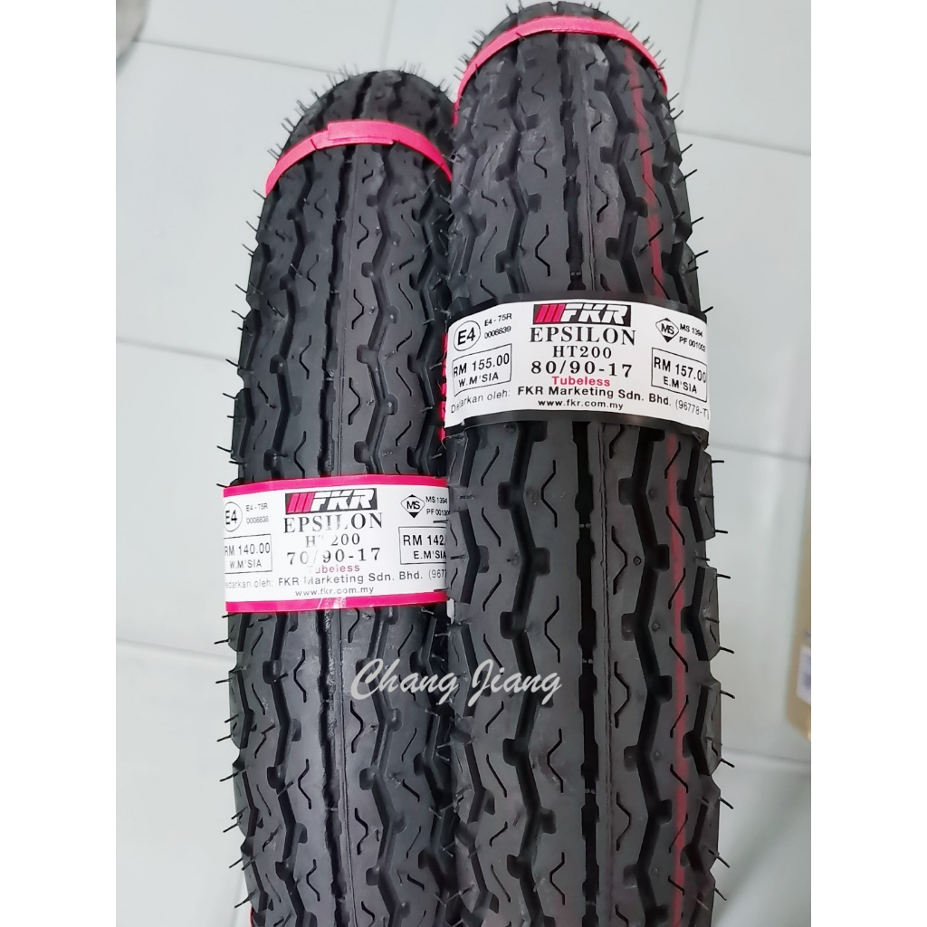 [TUBELESS] FKR Motorcycle Tyre HT200 70/90-17 80/90-17 Motor Tayar ...