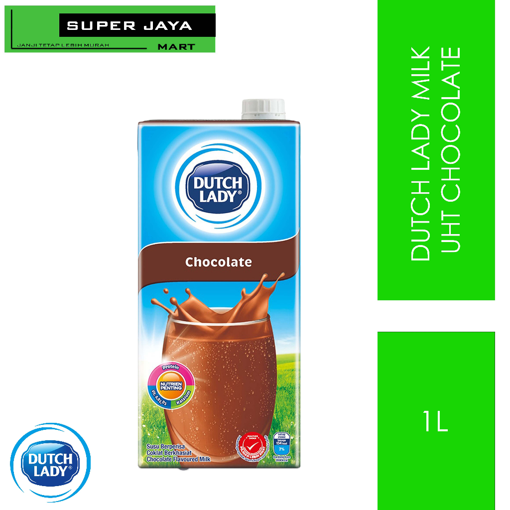 Dutch Lady UHT Milk Chocolate/Fresh Milk/Full Cream/Low Fat Milk/Strawberry,1L | Shopee Malaysia