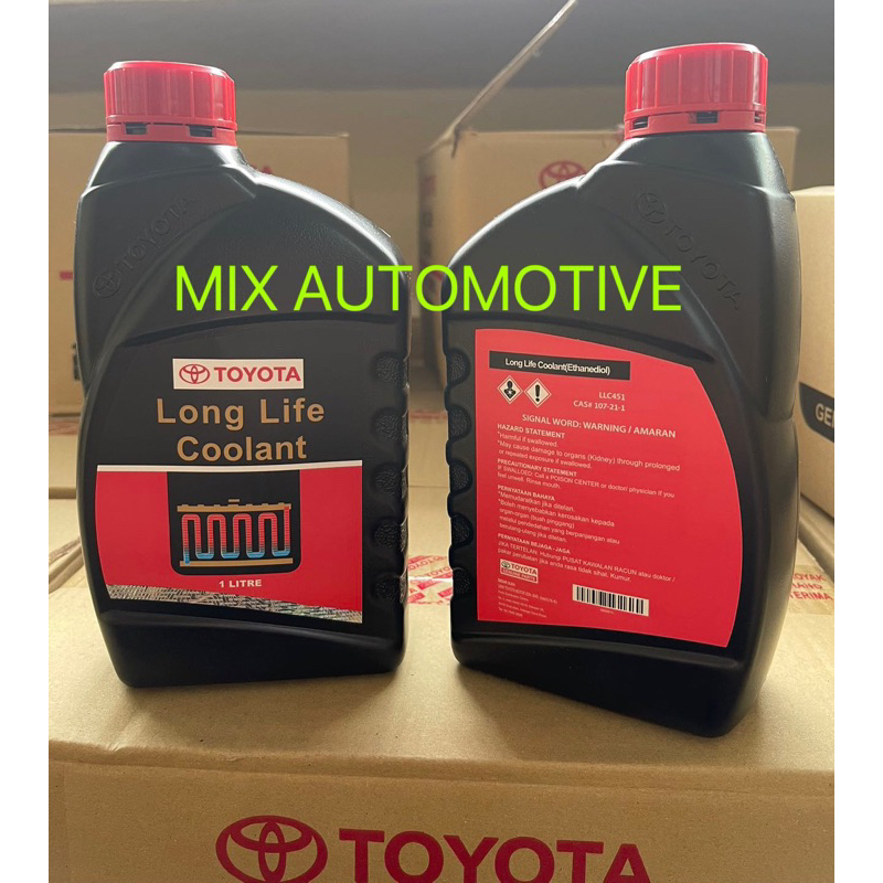 GENUINE ! 1 Botol Jamin Original Toyota Long Life Car Radiator Coolant Kereta 1L 1000mL UMW ...