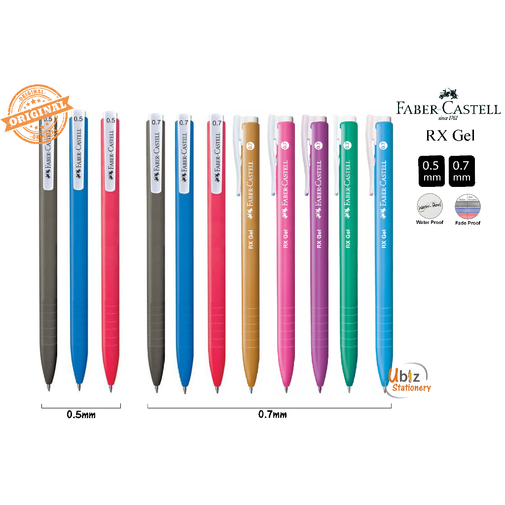 Faber-Castell RX Gel Pen 0.5mm /0.7mm | Shopee Malaysia