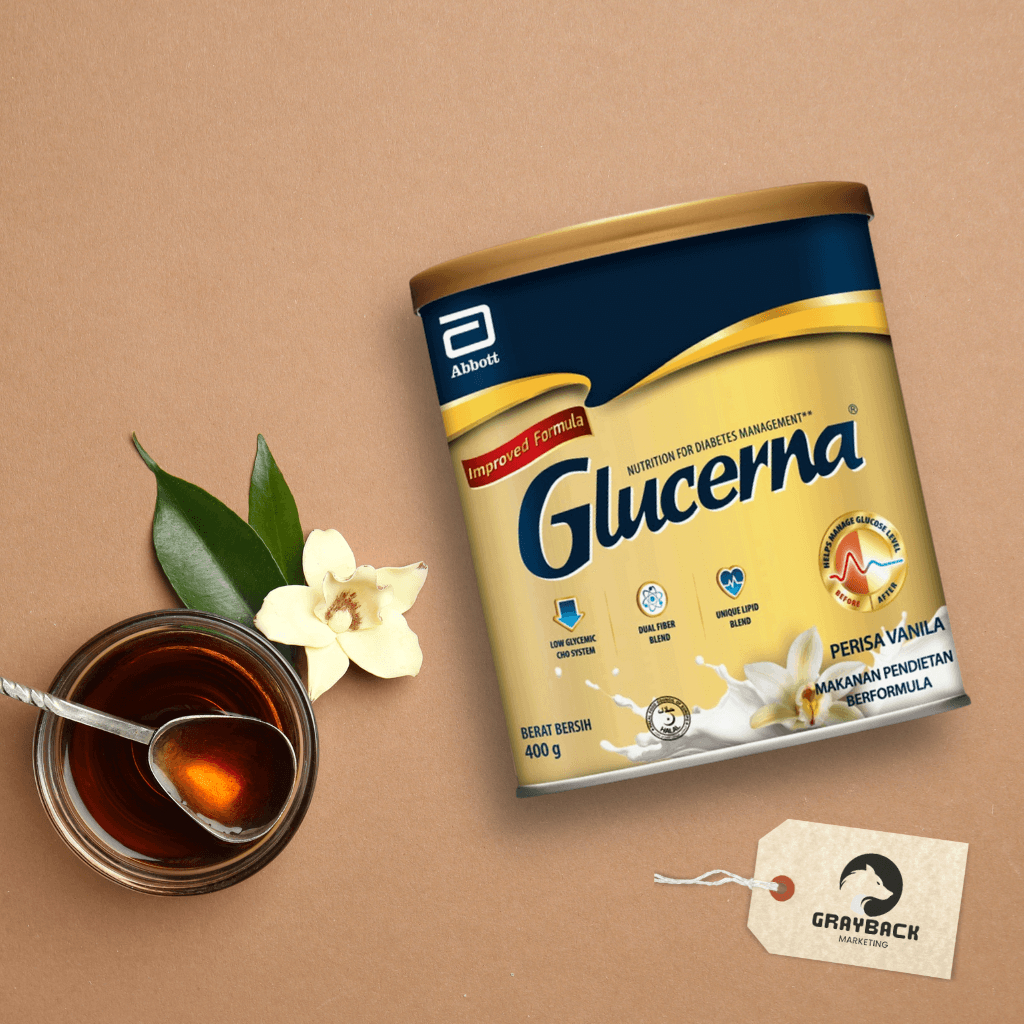 Abbott Glucerna Vanilla/ Wheat - 400g Tin | Diabetes Specific Formula ...