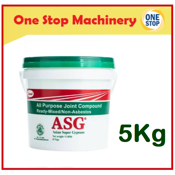 ASG PLASTER COMPOUND (READY-MIX) 5KG / JOINT COMPOUND | Shopee Malaysia