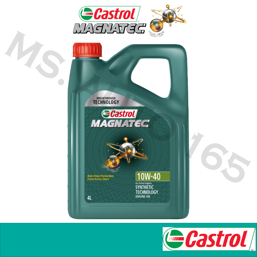 Castrol MAGNATEC 10W40 vehical (4L) Semi Synthetic Engine Oil 4L Minyak ...