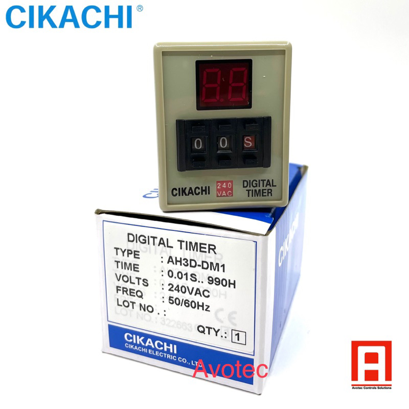 CIKACHI (CKC) AH3D-DM1 240VAC 2digit Multi-Range Digital Timer - Single ...