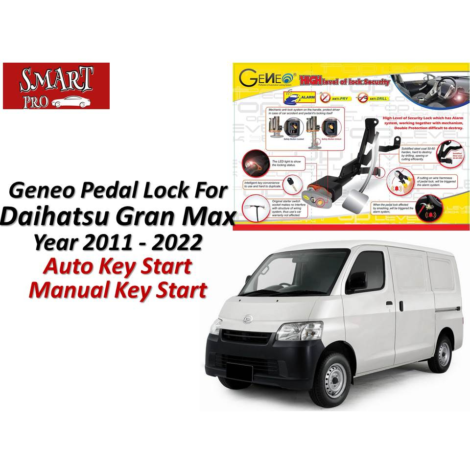 Geneo Pedal Lock For Daihatsu Gran Max Year 2011 - 2022 | Shopee Malaysia