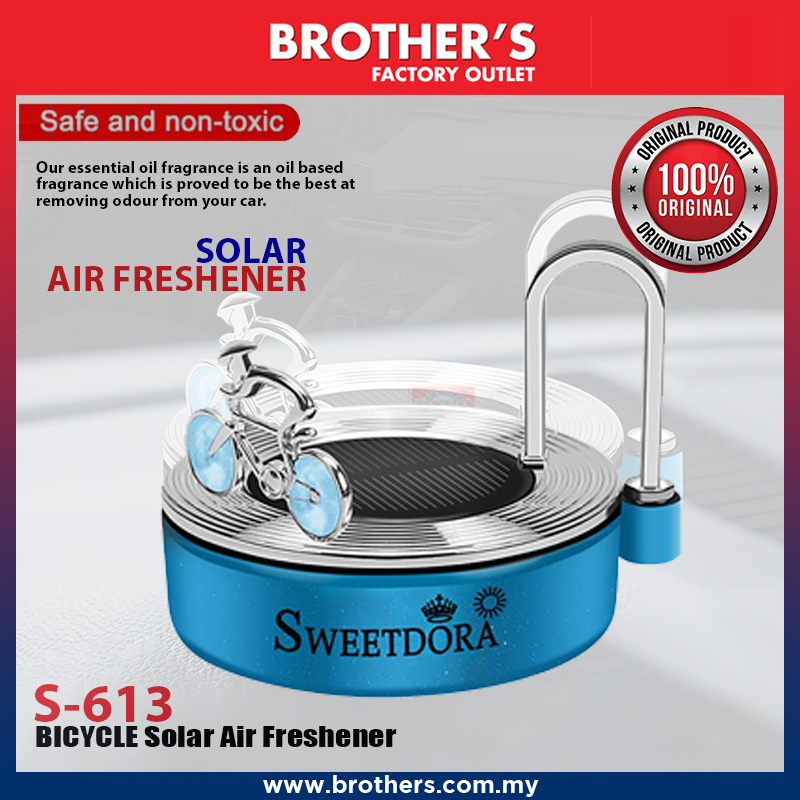 Bicycle Solar Air Freshener Aromatherapy Diffuser Dashboard Decoration ...