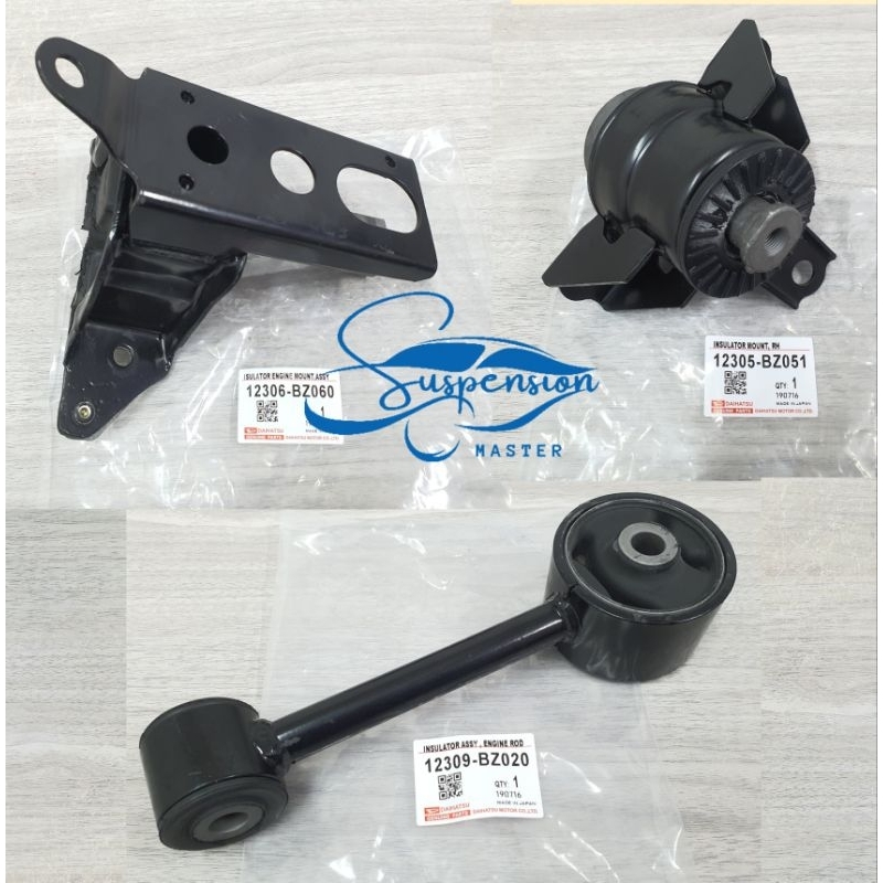 3 IN 1 SET - ENGINE MOUNTING - PERODUA ALZA 1.5 AUTO / MYVI 1.5 AUTO ...