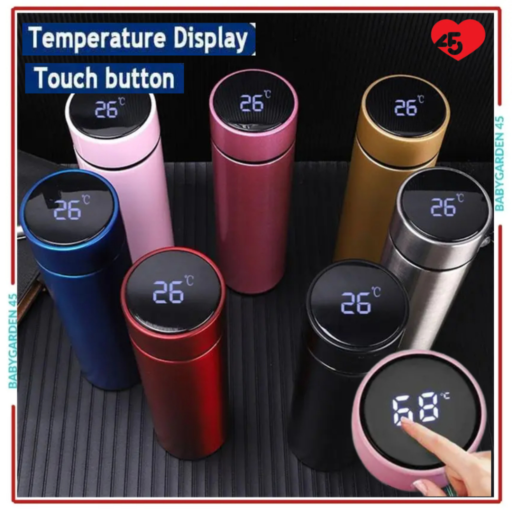 500ml Thermos Bottle Stainless Stain Drinking Bottle LED Temperature ...