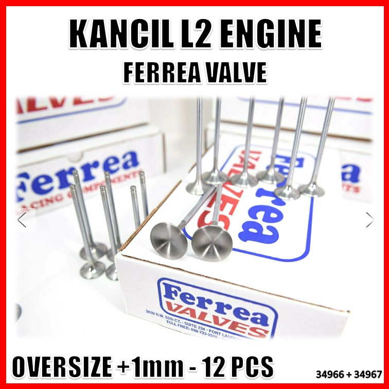 Ferrea 6000 Series Competition Swirl-Polished Head Engine Valve for ...