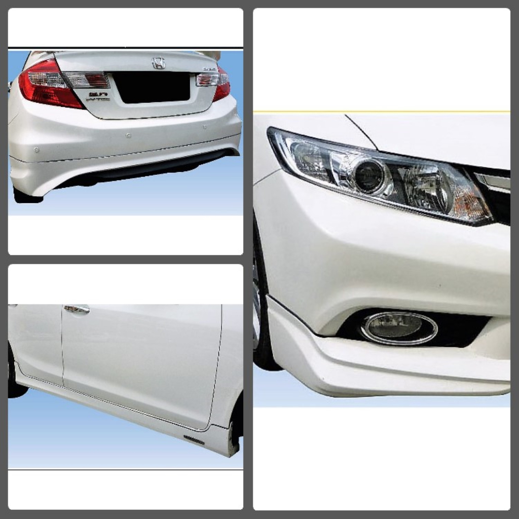 Honda Civic FB 9th Generation 2012 Modulo Skirting Body Kit ABS Ready ...