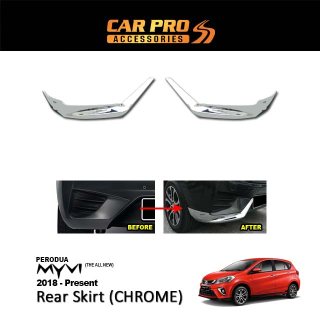 Perodua MYVI REAR SKIRT GEAR UP BODY KIT 2018 2019 2020 NEW MODEL ...