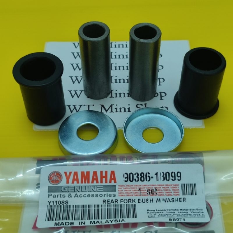 YAMAHA Y100 Y110 SS1 SS2 SPORT2 REAR SWING ARM FORK BUSH WITH WASHER ORIGINAL THAI YAMAHA WT ...