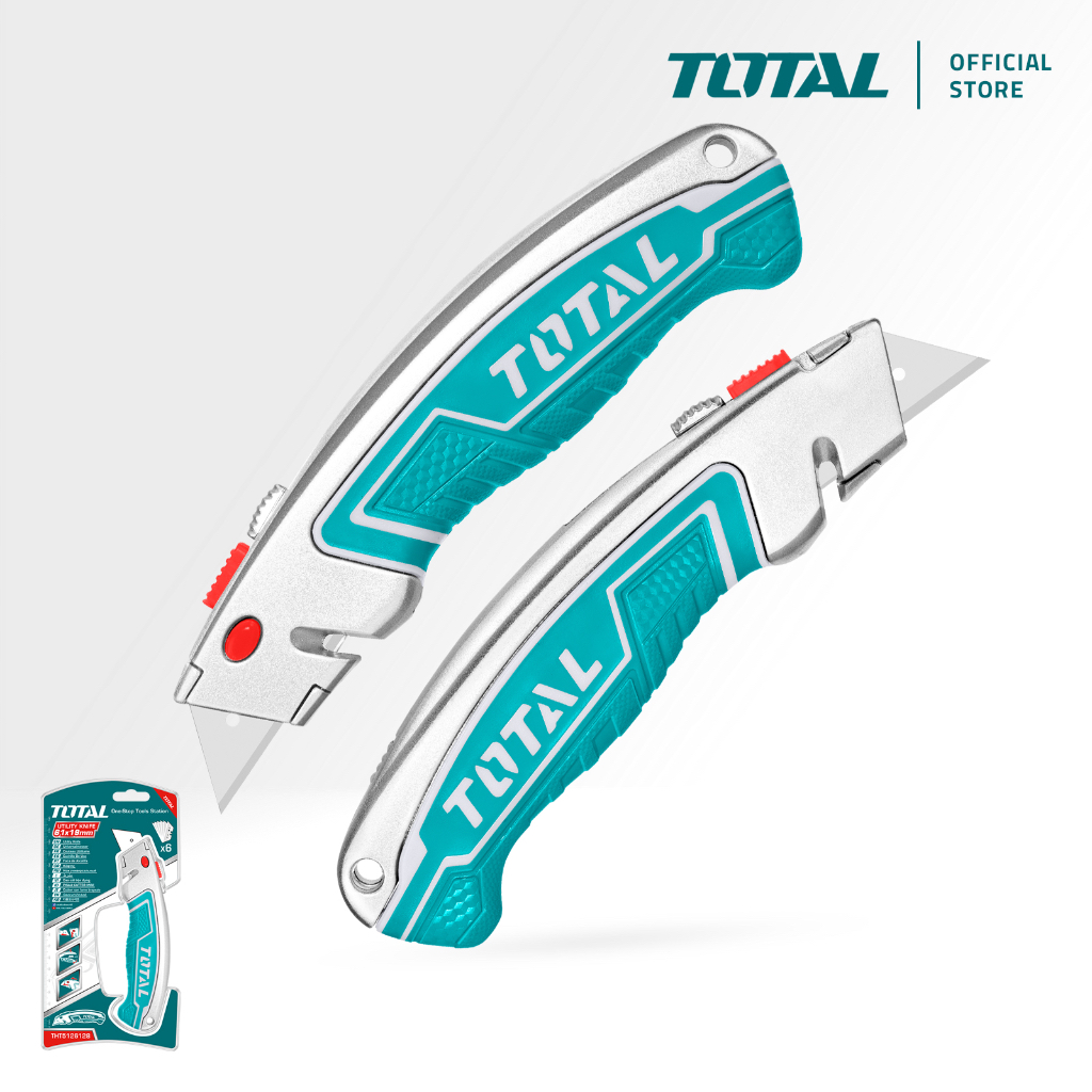 TOTAL Utility Knife Replacement Blades Aluminium Alloy Body (6 Pcs ...