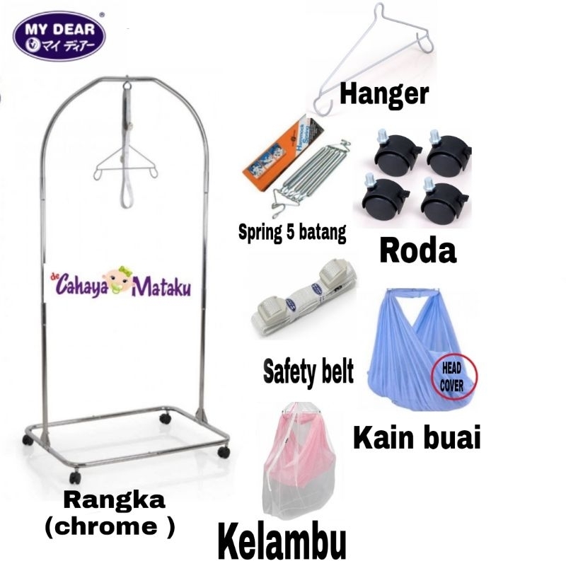 Besi Buaian Baby Dengan Moto/Rangka Buaian Baby/Besi Buai Bayi My Dear ...