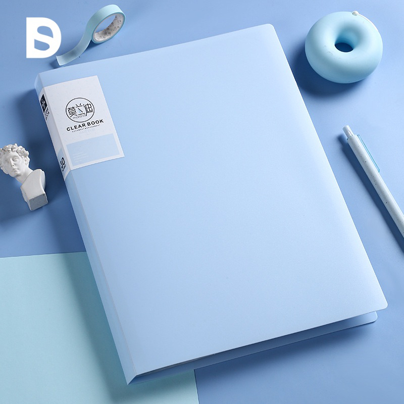 🇲🇾BD Morandi 100 Pockets Clear File Fail A4 Certificate Plastik Clear ...