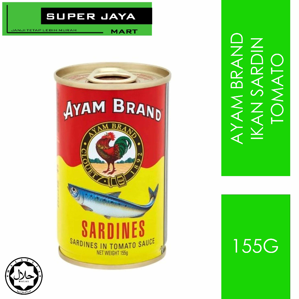 Ayam Brand's Sardines In Tomato Sauce 155g/ 230g/ 300g/ 425g | Shopee Malaysia