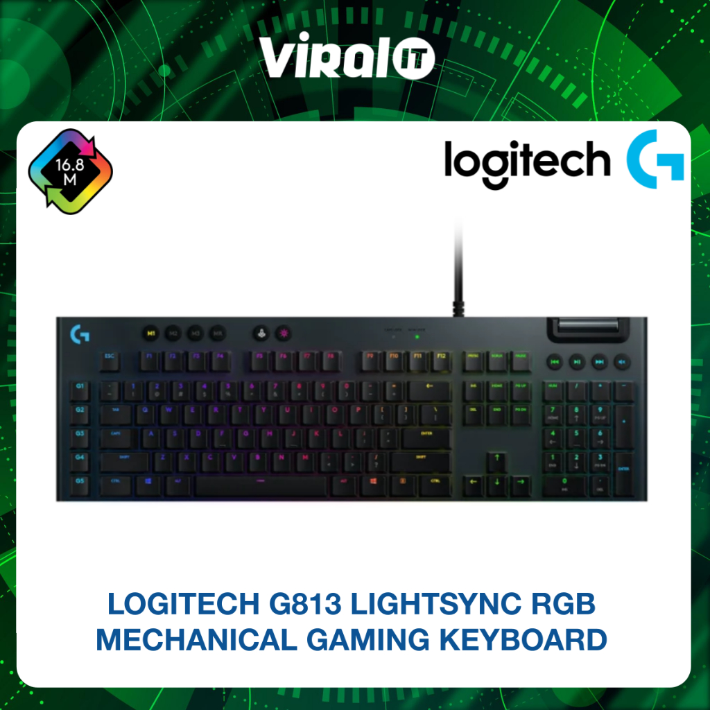 LOGITECH G813 LIGHTSYNC RGB MECHANICAL GAMING KEYBOARD | Shopee Malaysia