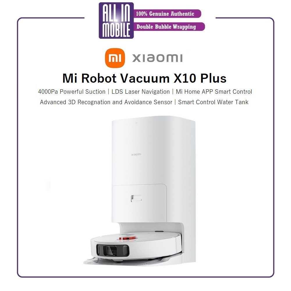 Xiaomi Robot Vacuum X10+ / X10 Plus (Mop Self-Cleaning | Dust ...