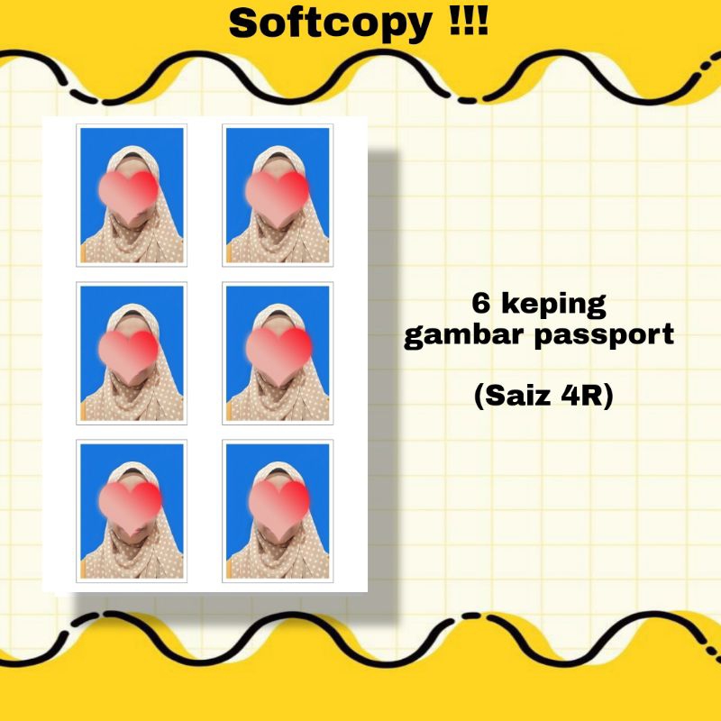 (Softcopy shja) 6 Keping Passport/ Lesen / Resume/Nikah (Saiz 4R ...