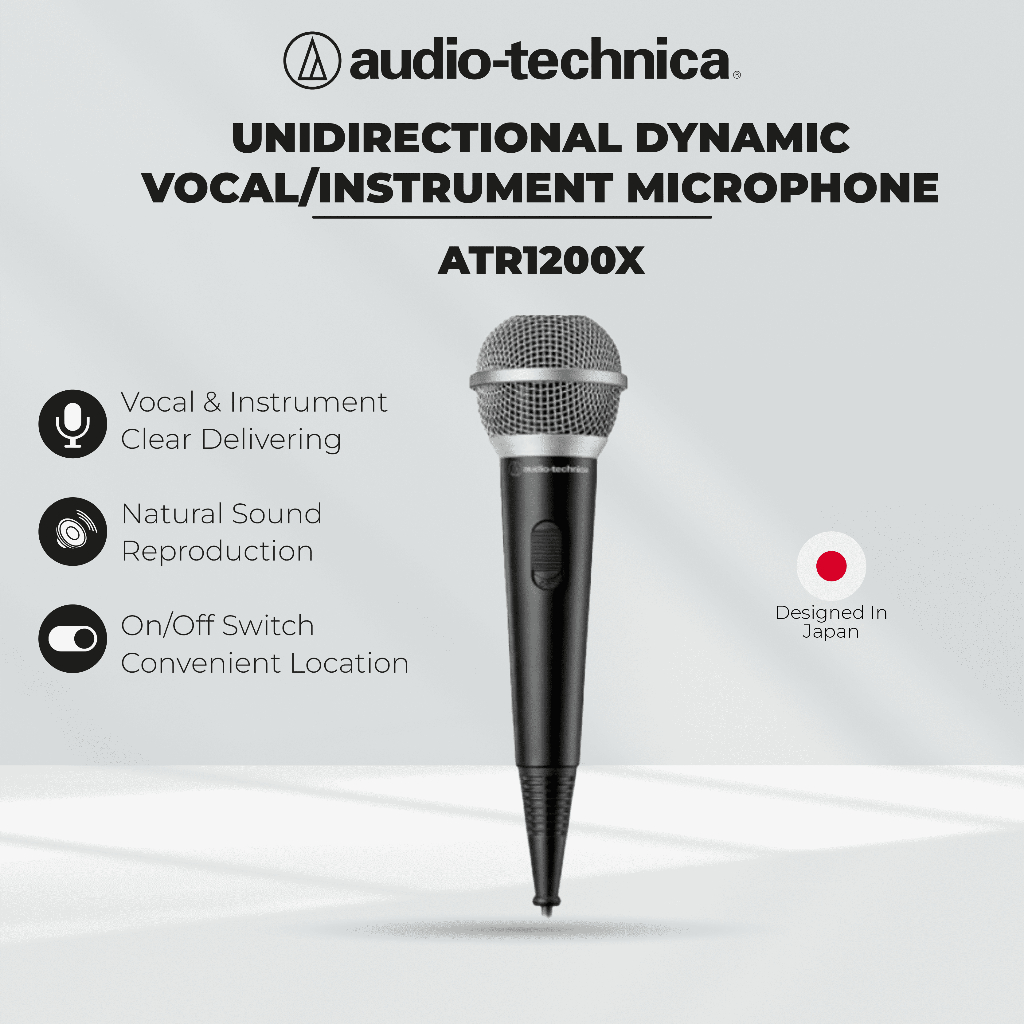 Audio-Technica ATR1200X Unidirectional Dynamic Vocal/Instrument ...