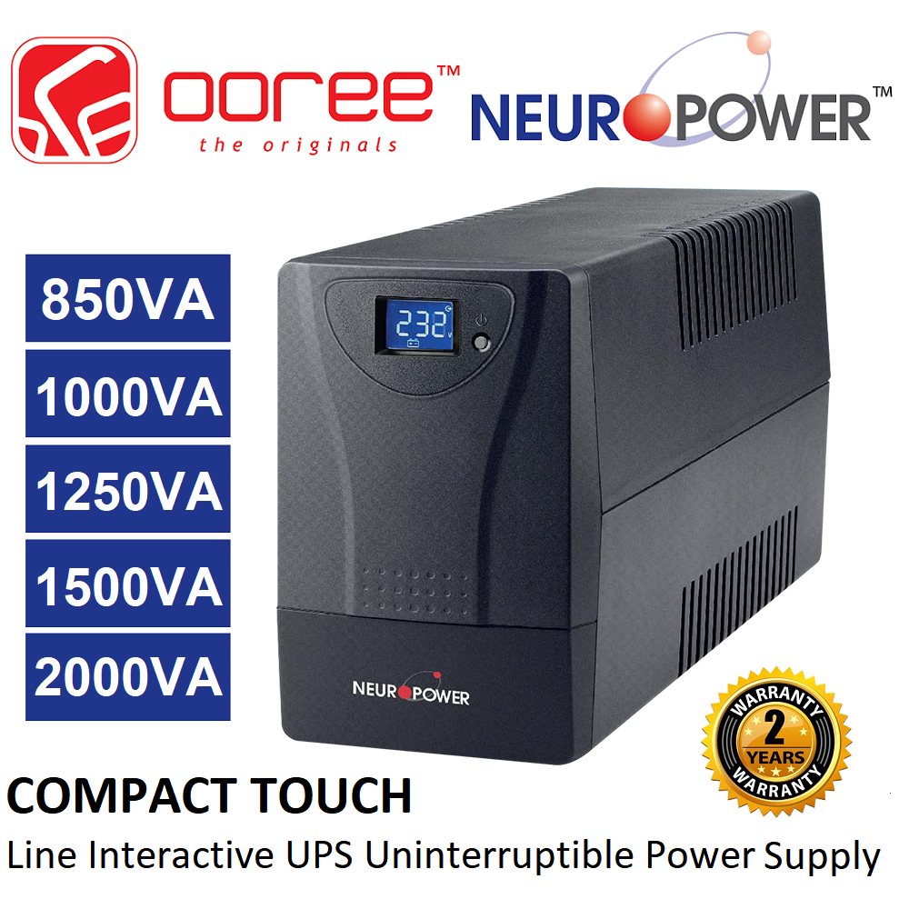 NEUROPOWER AVR COMPACT TOUCH SERIES UPS AVS 850T (850VA), 850T-USB ...
