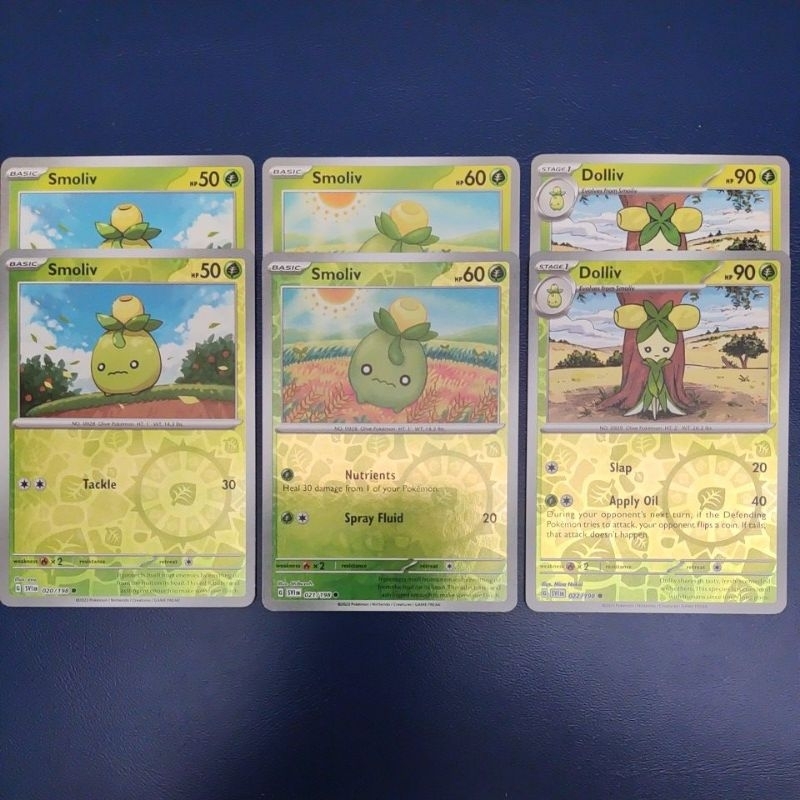 Smoliv Dolliv (common / Reverse Holo) #020 #021 #022 SV01 Scarlet ...