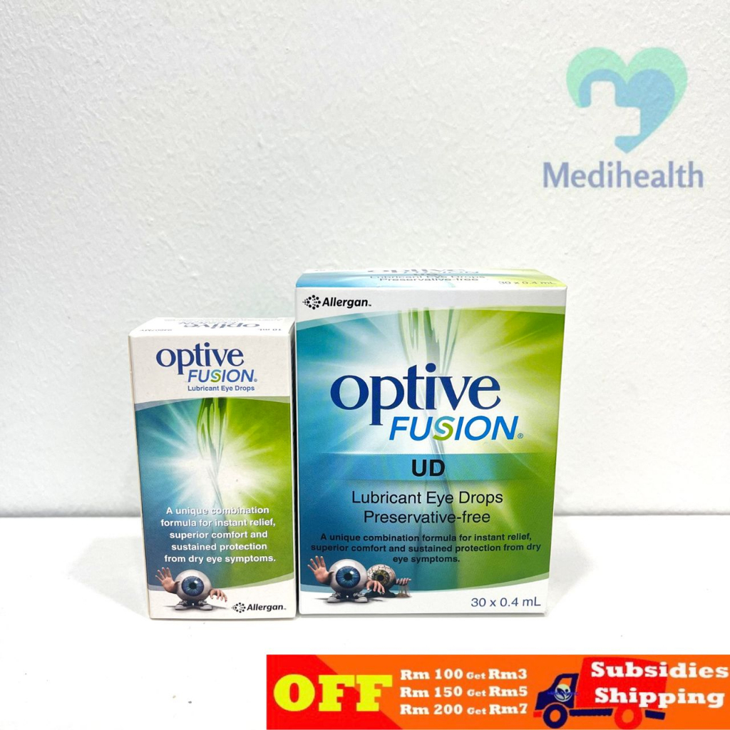 Optive Fusion Lubricant Eye Drops ( 10ML / 30'S X 0.4ML) | Shopee Malaysia